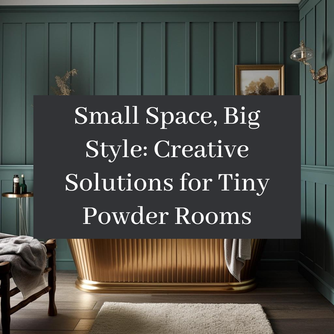 Small Space, Big Style | Creative Solutions for Tiny Powder Rooms – The ...