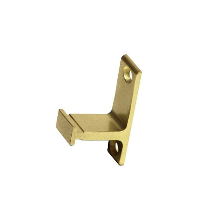 Rail Bracket (V) | For Fixed Rolling Ladders | Brushed Brass – The ...
