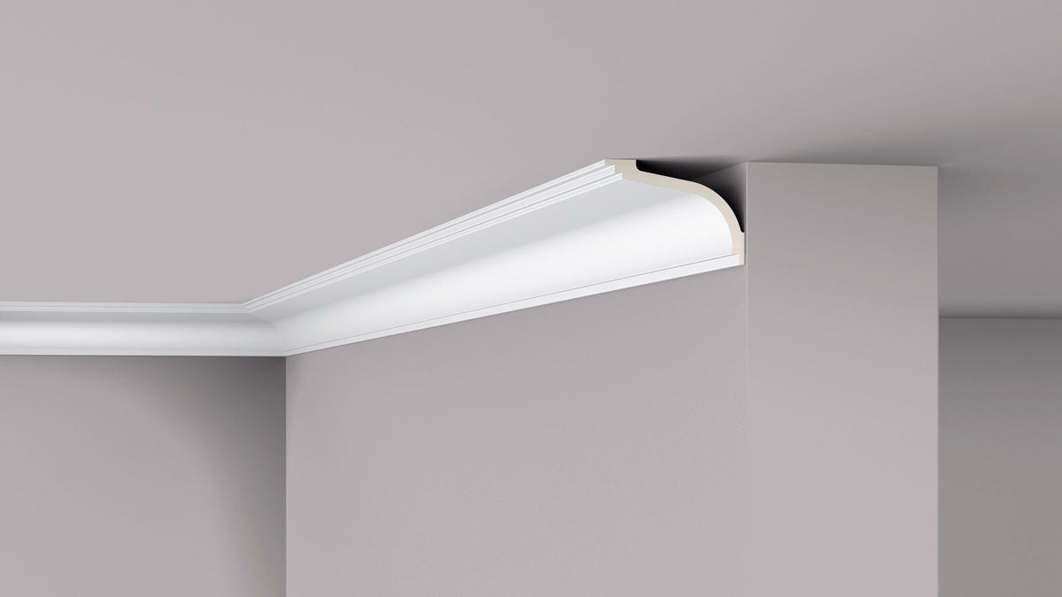 Z17 Studio Polymer Elegant Modern Cornice | Decorative Coving for Wall ...