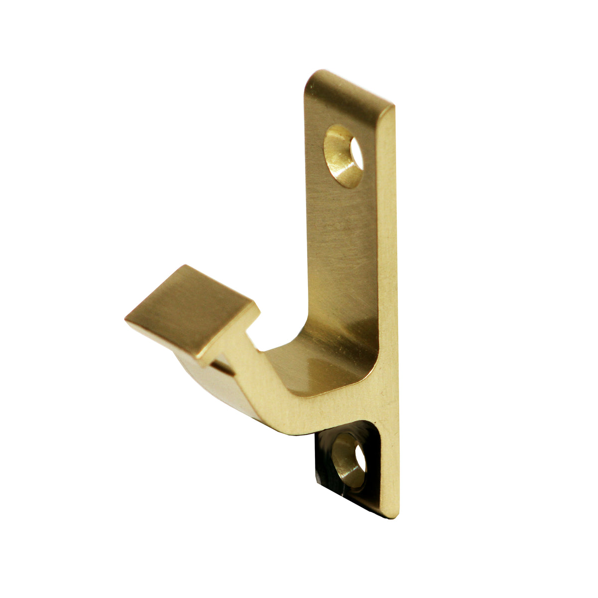 Brushed Brass Vertical Hook Rail Bracket (For hook-over hardware) – The ...