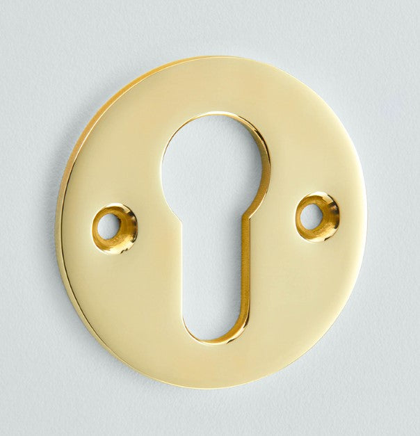 Round Escutcheon, Euro Profile Keyhole | 50mm diameter 3mm depth – The ...