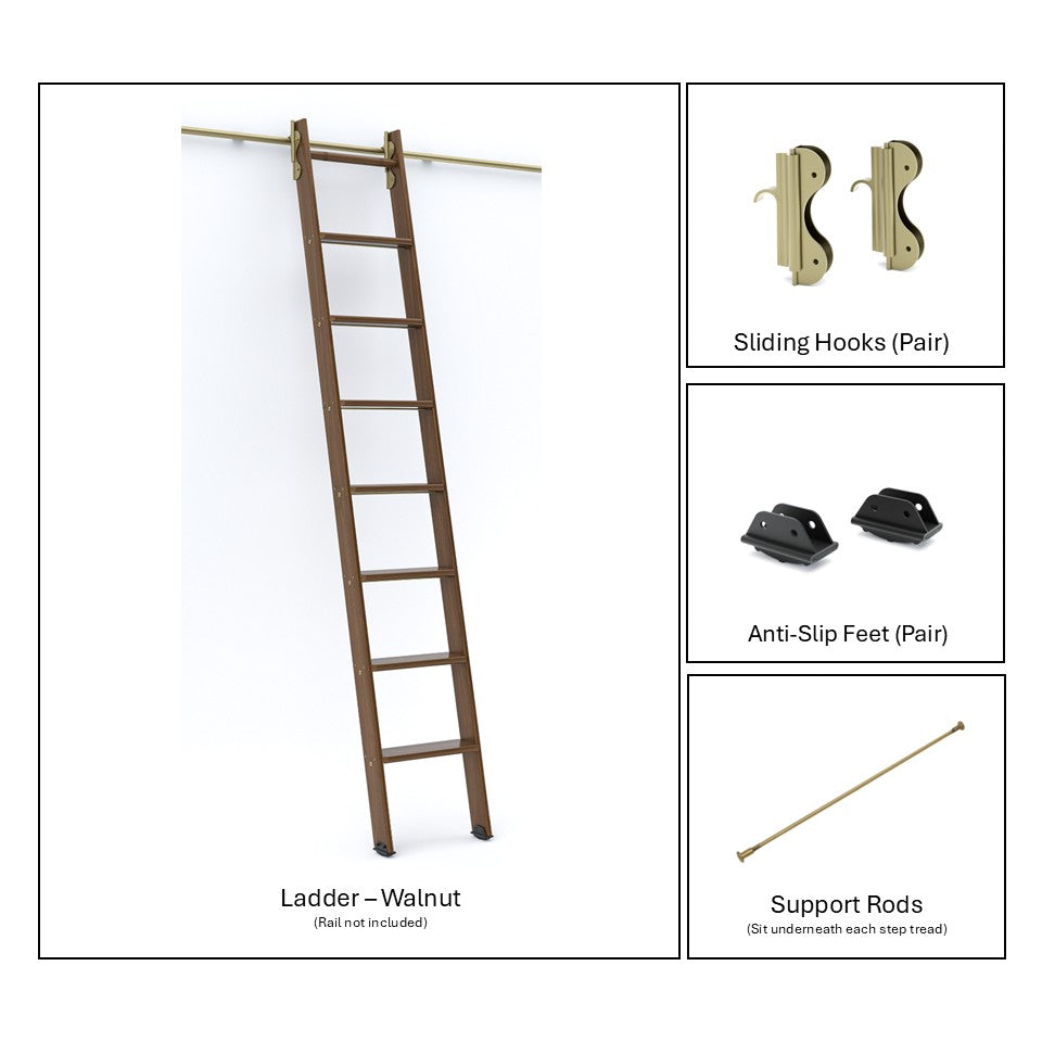 Blenheim | Sliding Hook Ladder Kit | 9ft Ladder with Sliding Hooks and ...