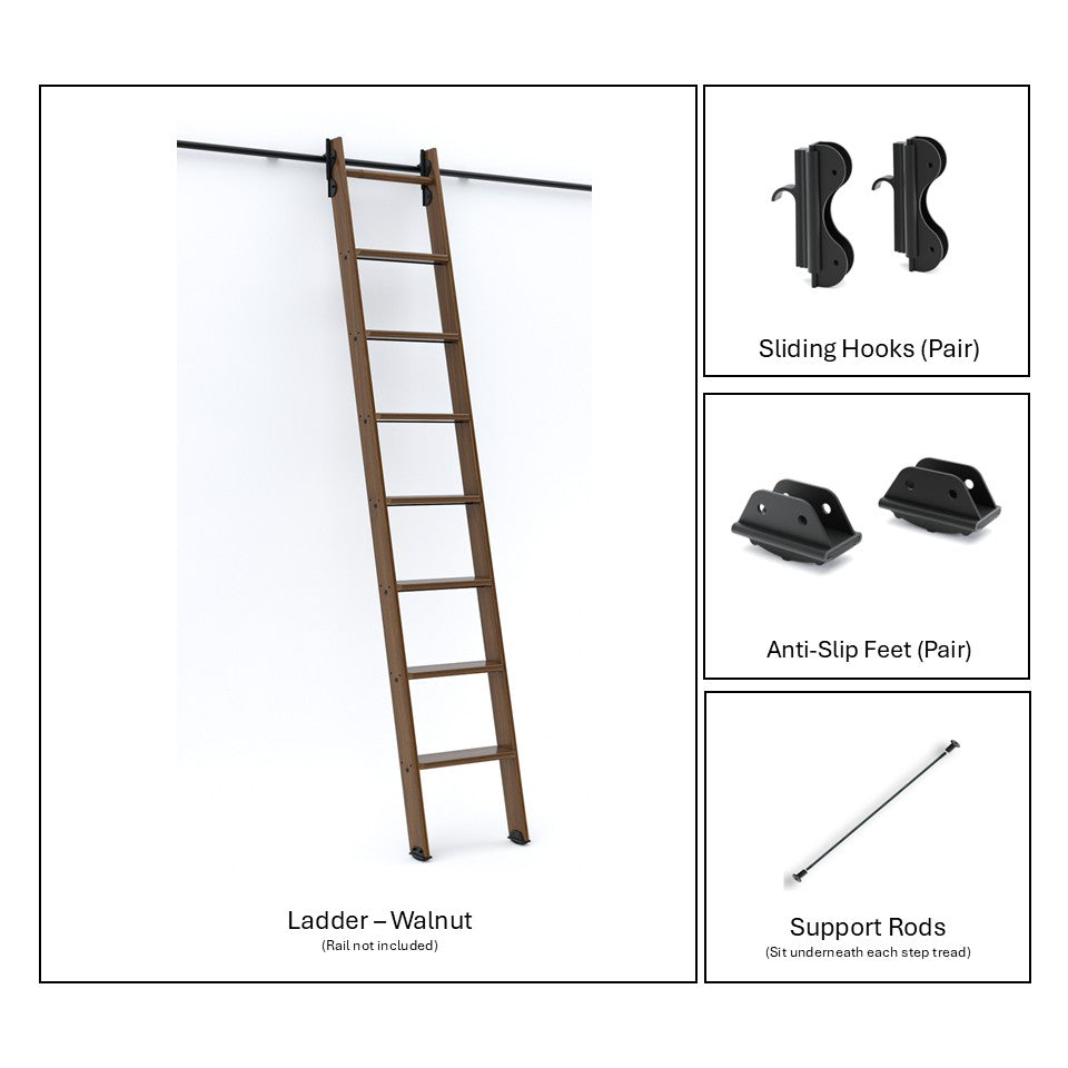 Blenheim | Sliding Hook Ladder Kit | 8ft Ladder with Sliding Hooks and ...