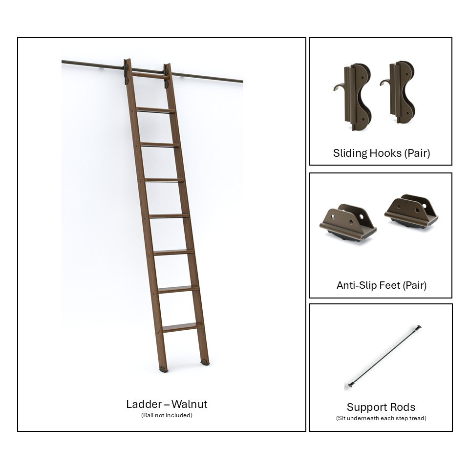 Blenheim | Sliding Hook Ladder Kit | 9ft Ladder with Sliding Hooks and ...