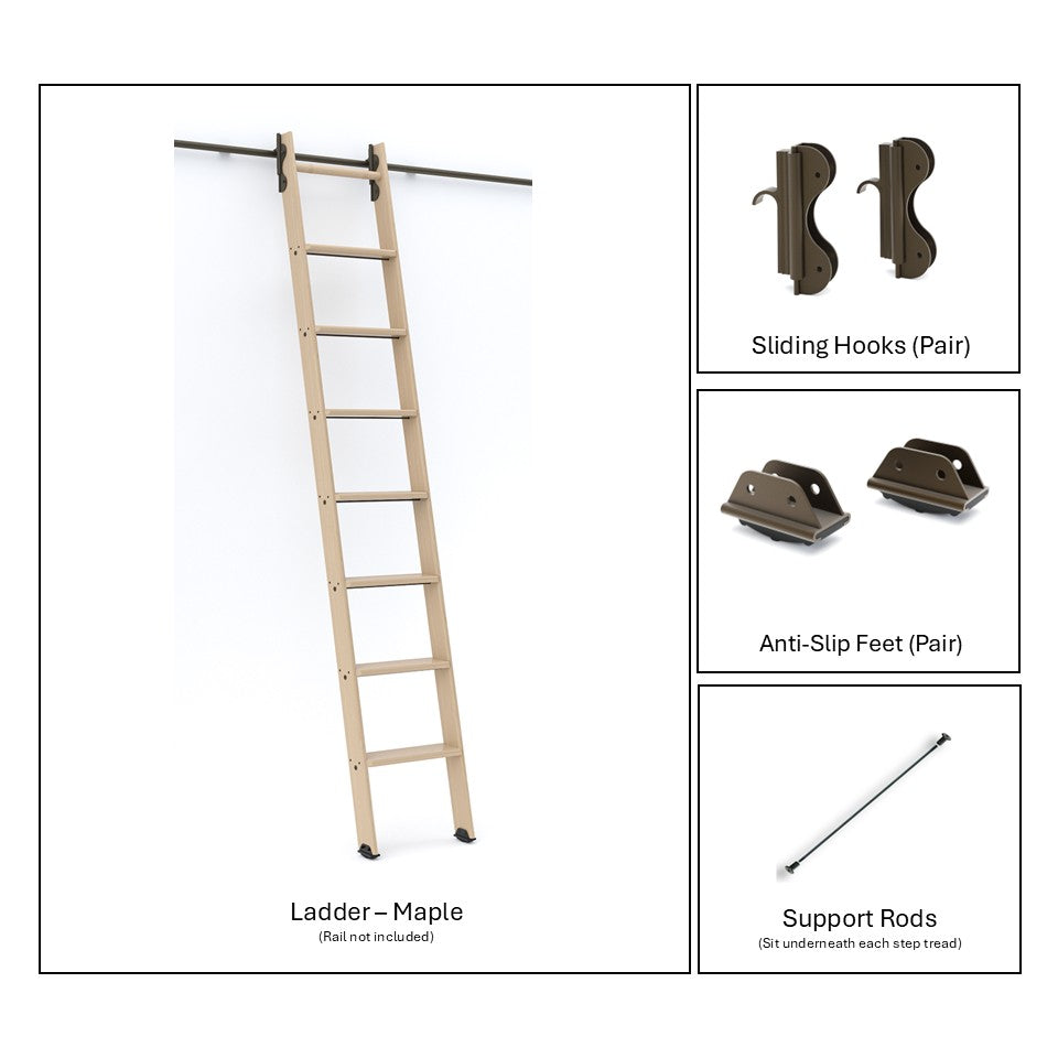 Blenheim | Sliding Hook Ladder Kit | 9-11ft Ladder with Sliding Hooks ...