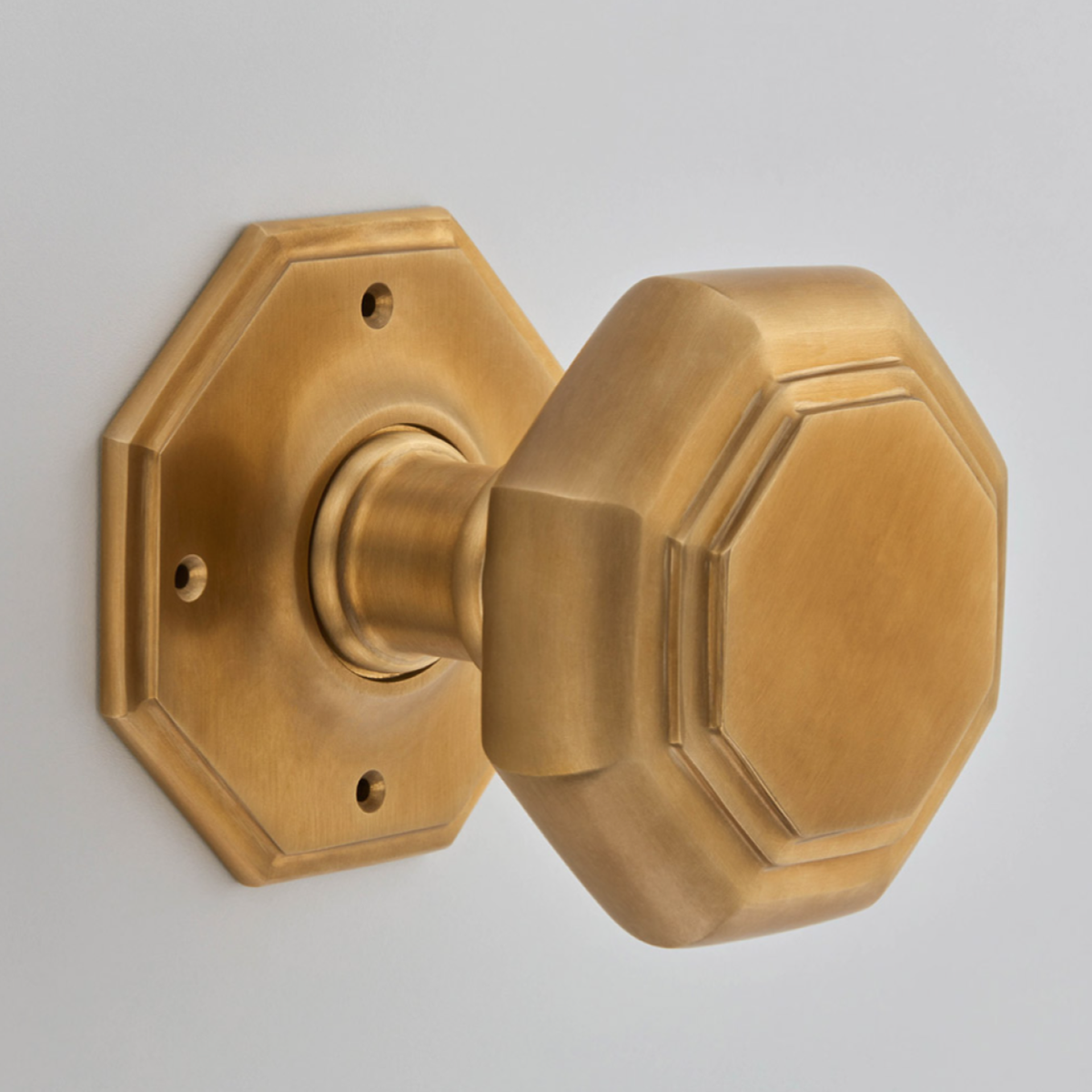 Large Stepped Geometric Knob | Octagonal Door Knob | Interior Door Kno ...