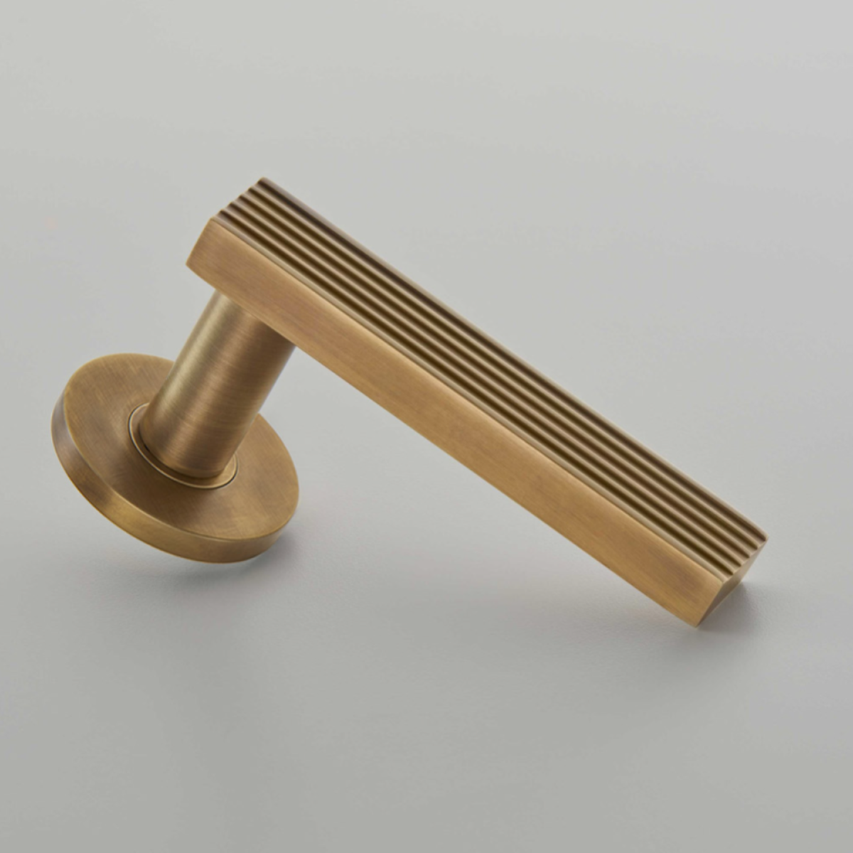 Mid Century Door Handles | Ribbed Pattern - LL Company – The Library ...