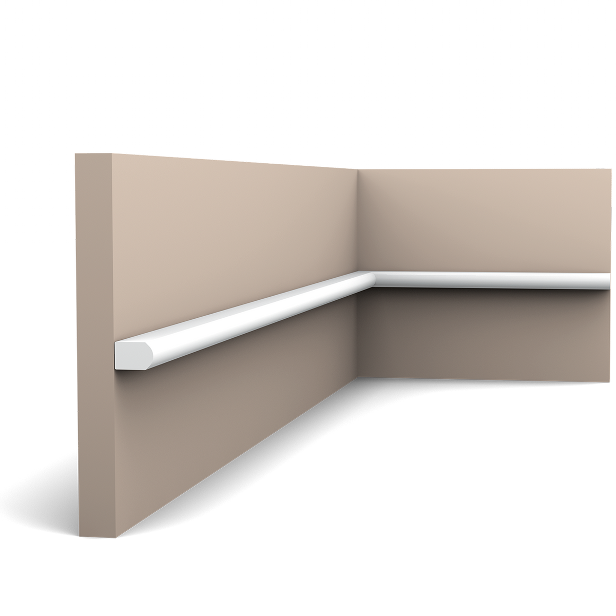Rounded Wall Moulding | Bullnose Profile | 1cm x 200cm | Ribbon No.209 ...